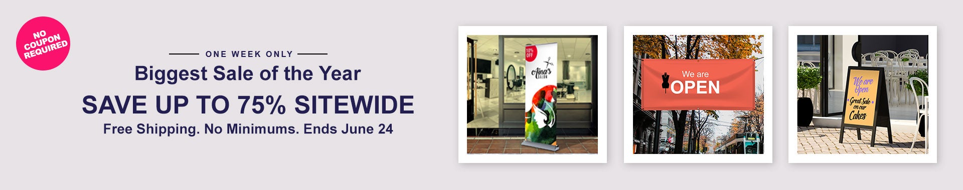 Custom Fabric Banners Online at Best Prices | Bestofsigns.com