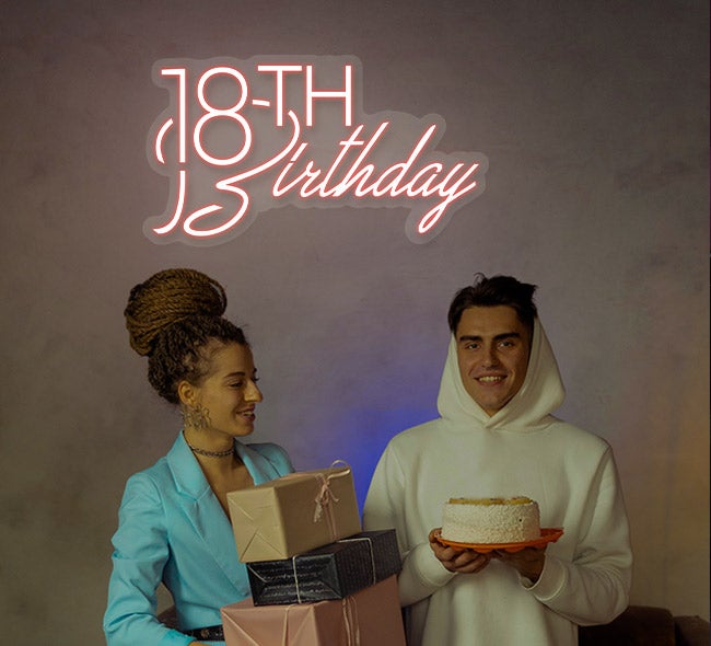 Buy happy birthday neon sign at lowest price | Bestofsigns