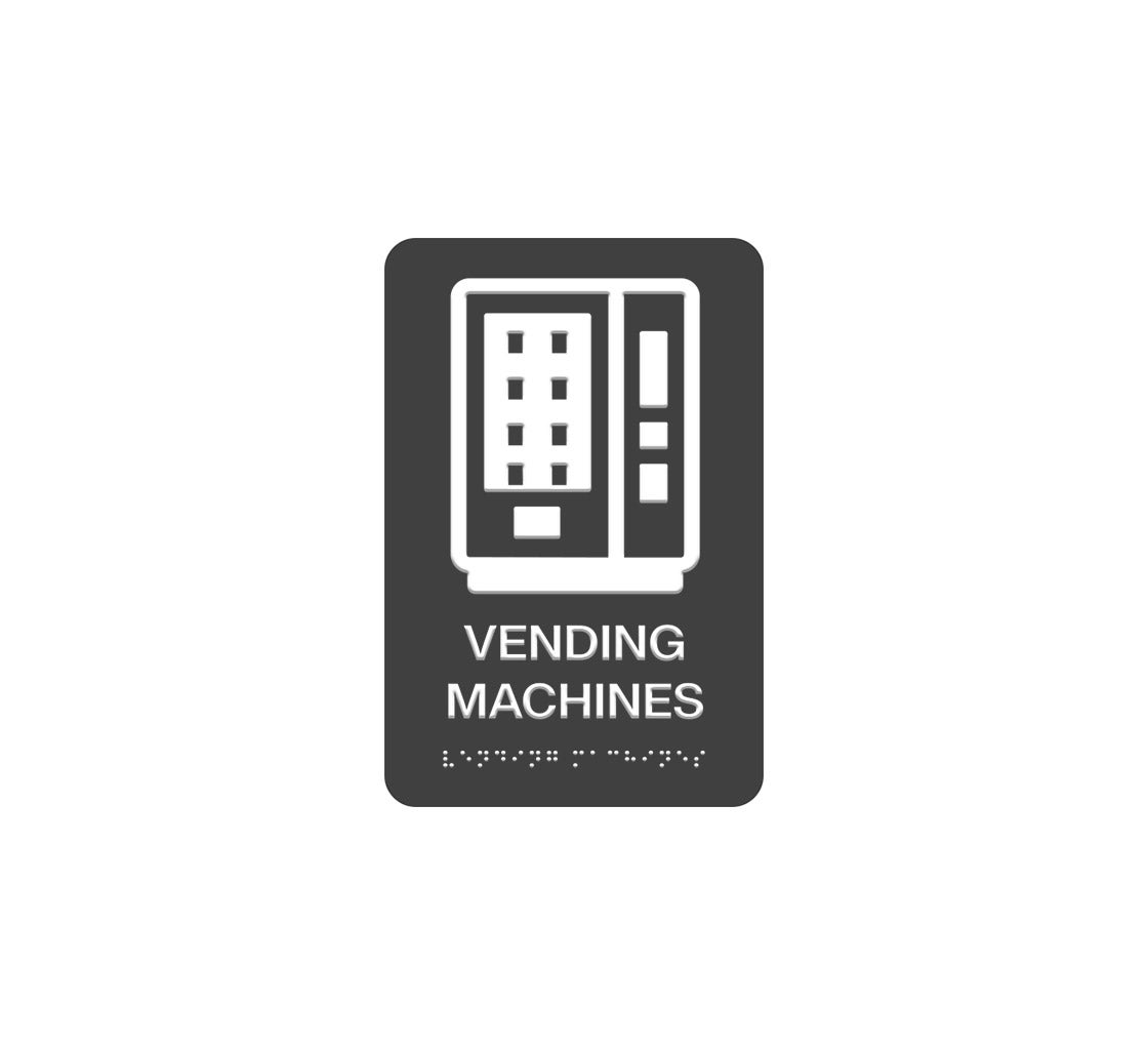 Buy ADA Vending Machines Braille Sign & Get 20% Off | Best of Signs