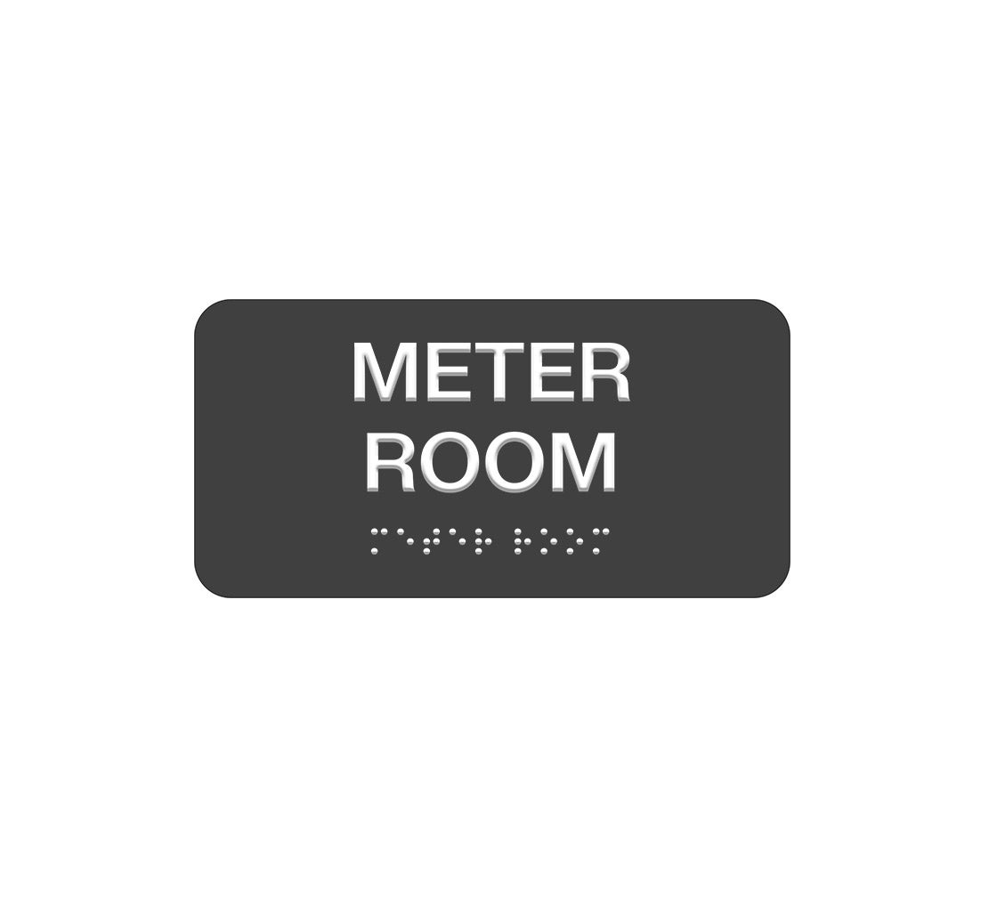 Buy Meter Room Braille Sign & Get 20% Off | Best of Signs