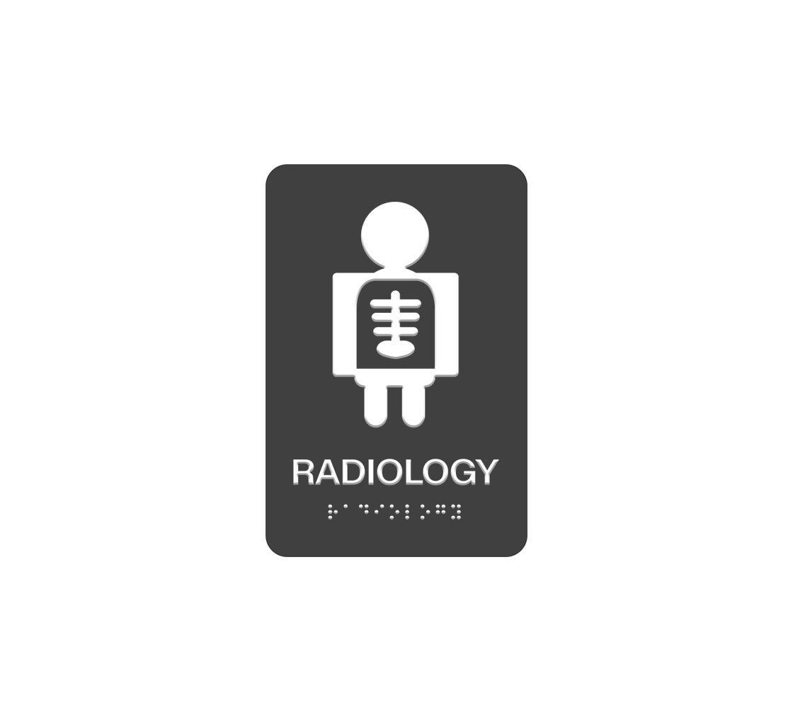 Shop for Hospital Radiation Braille Sign & Get 20% Off | Best of Signs