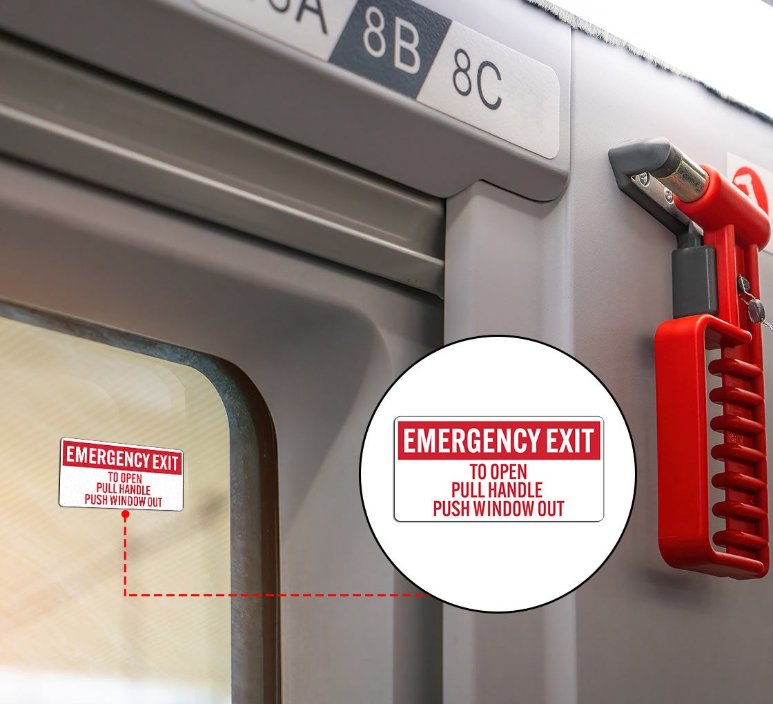 emergency exit pull handle
