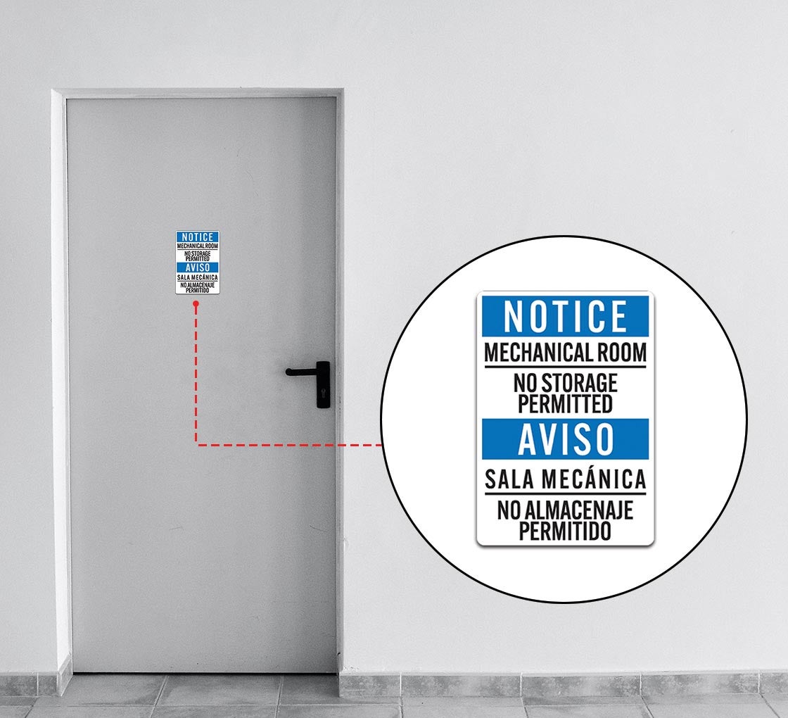 Shop for Bilingual OSHA Notice Decal (Non Reflective) | Best of Signs