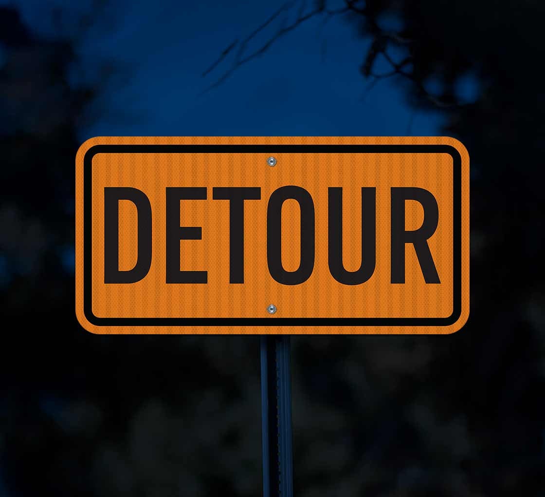 end detour sign mutcd