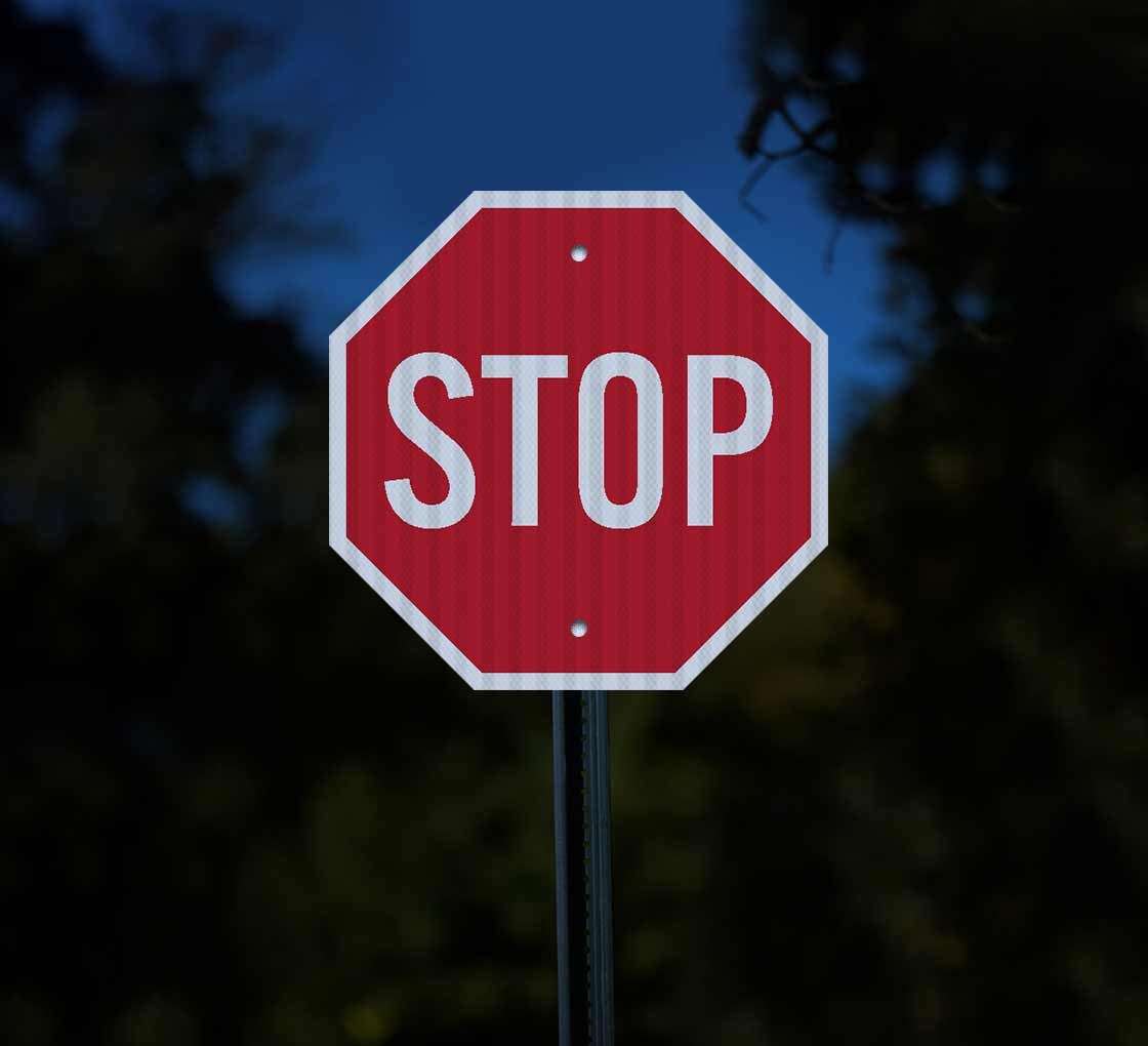 Shop for Reflective Stop Parking Aluminum Sign (EGR Reflective) | Best ...