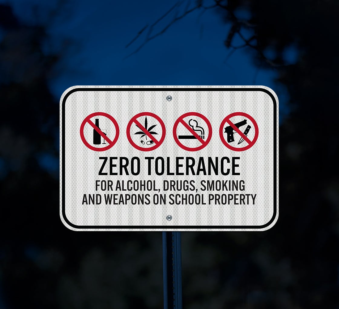 no zero tolerance