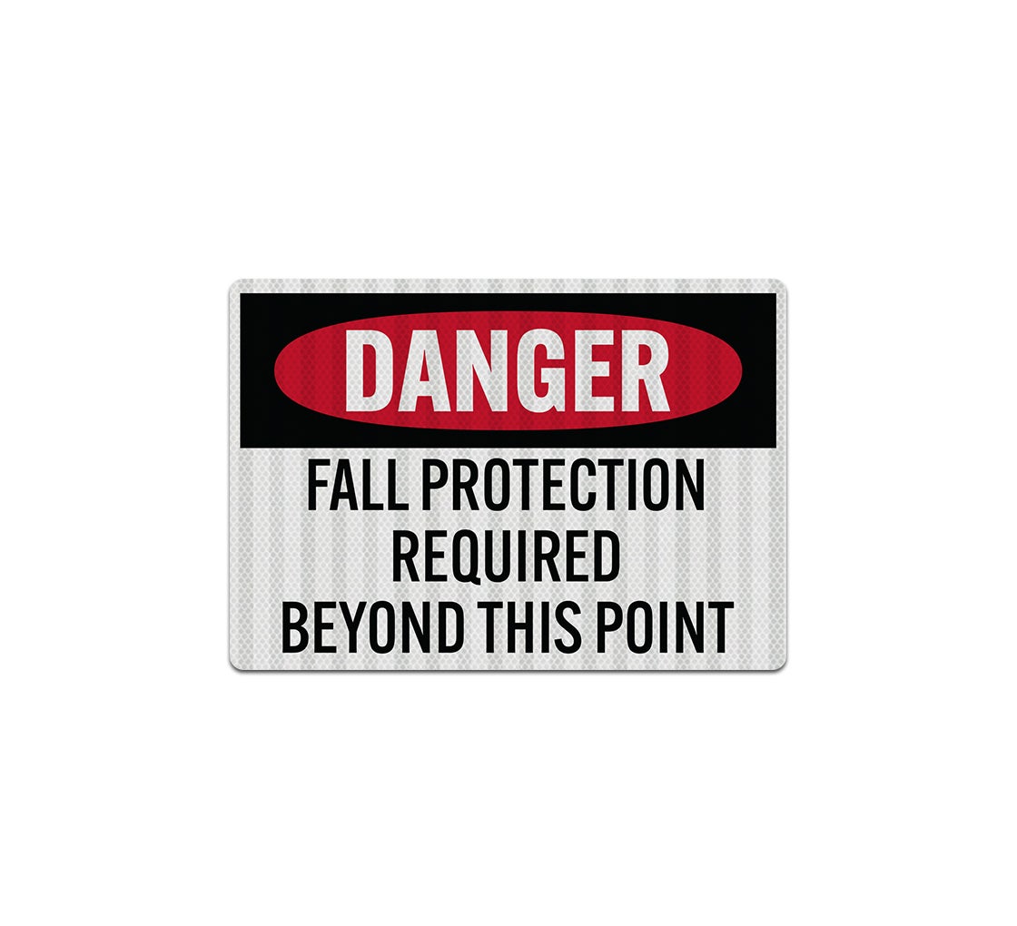 Shop for Danger Fall Protection Required Sign | Best of Signs