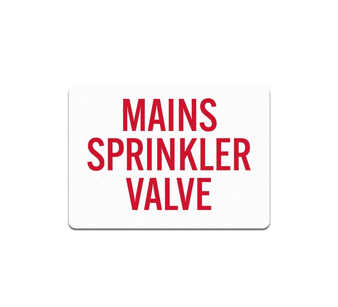 Shop for Sprinkler Valve Signs | Best of Signs