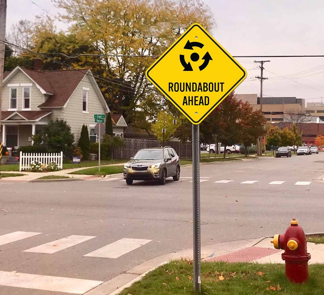 roundabout sign