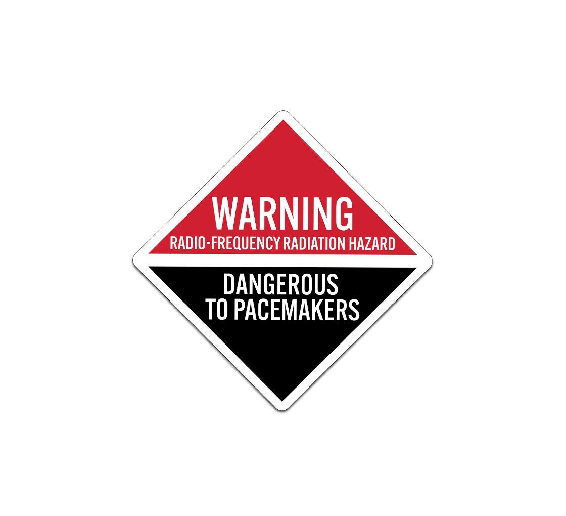 Radio Frequency Radiation Hazard Aluminum Sign (Non Reflective)