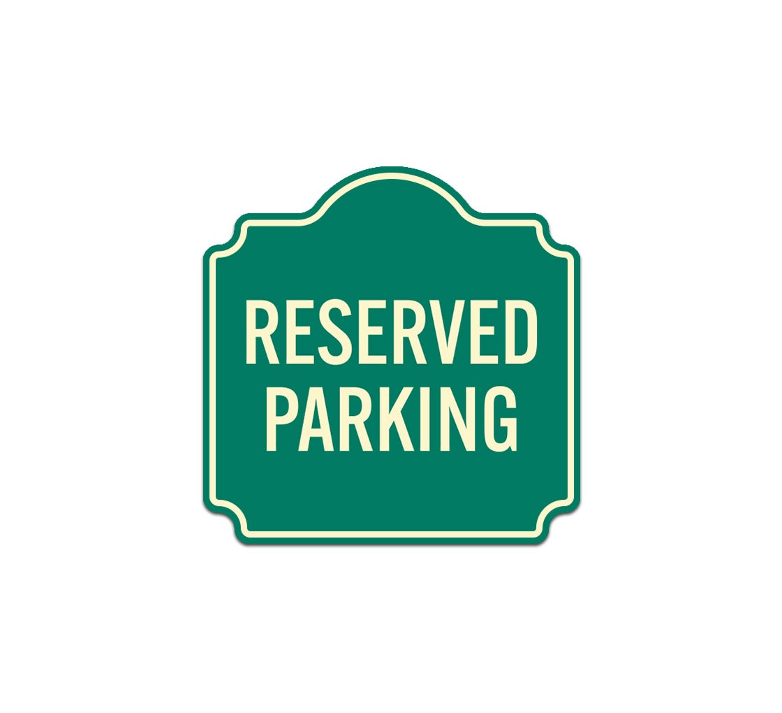 Reserved Parking Aluminum Sign (Non Reflective)