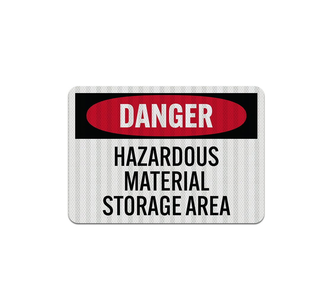 Shop for OSHA Hazardous Material Storage Area Aluminum Sign (EGR ...