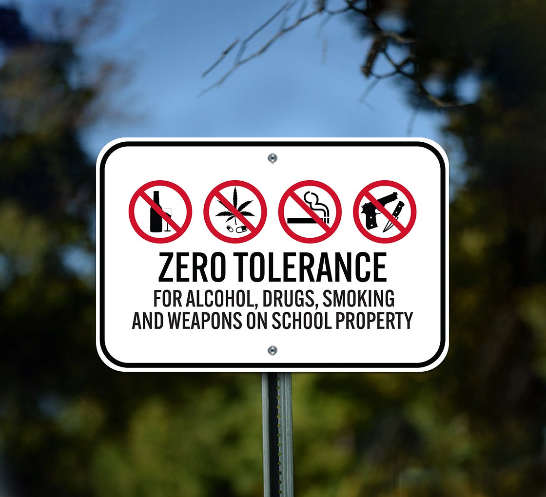 no zero tolerance