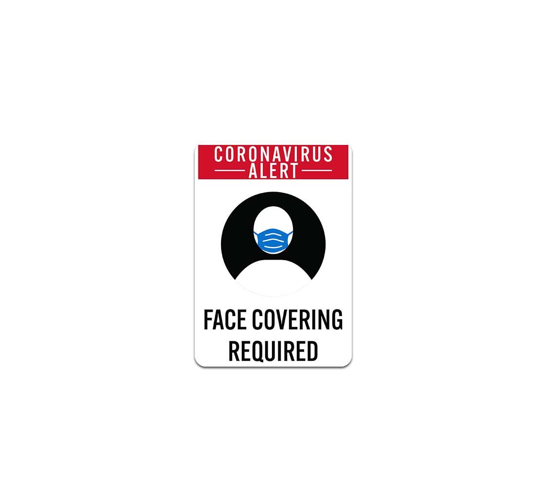 Face Covering Required Plastic Sign