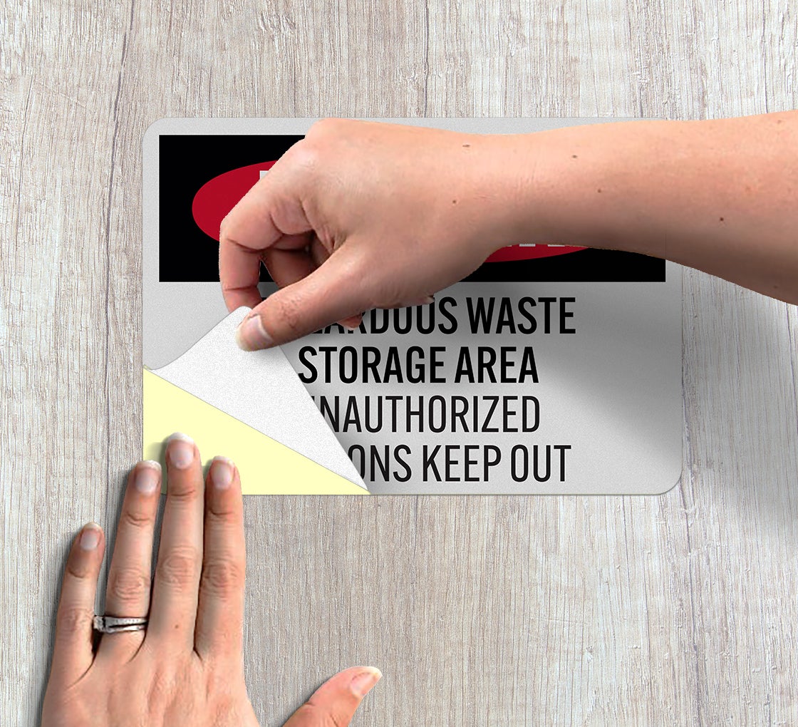 Chemical Hazardous Waste Decal (Reflective)