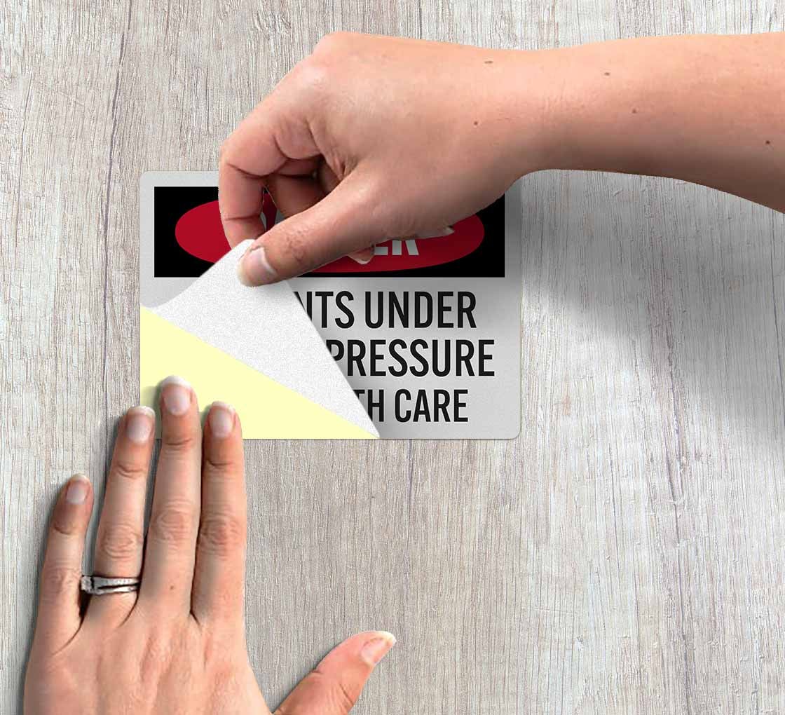 Chemical Contents Pressure Decal (Reflective)