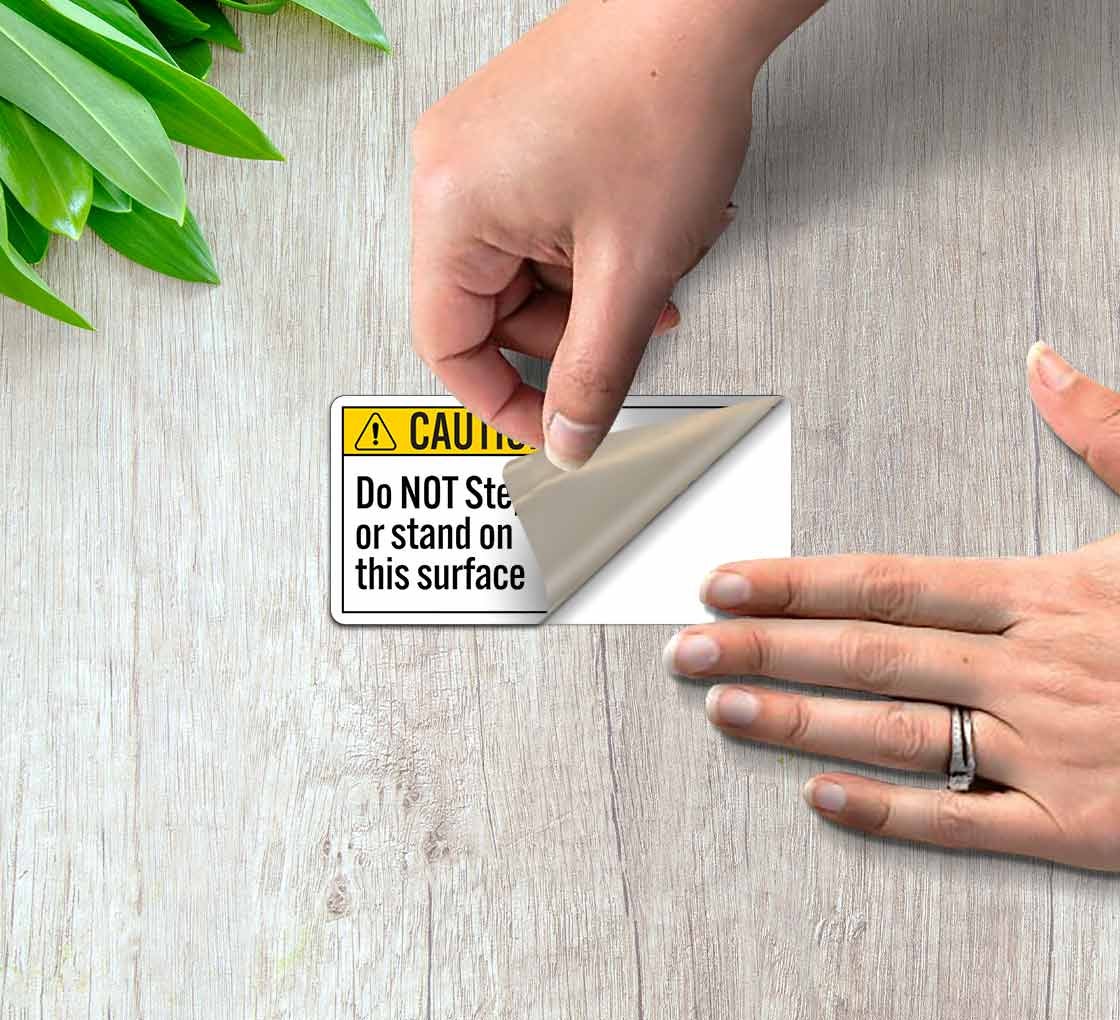 do not step on this surface