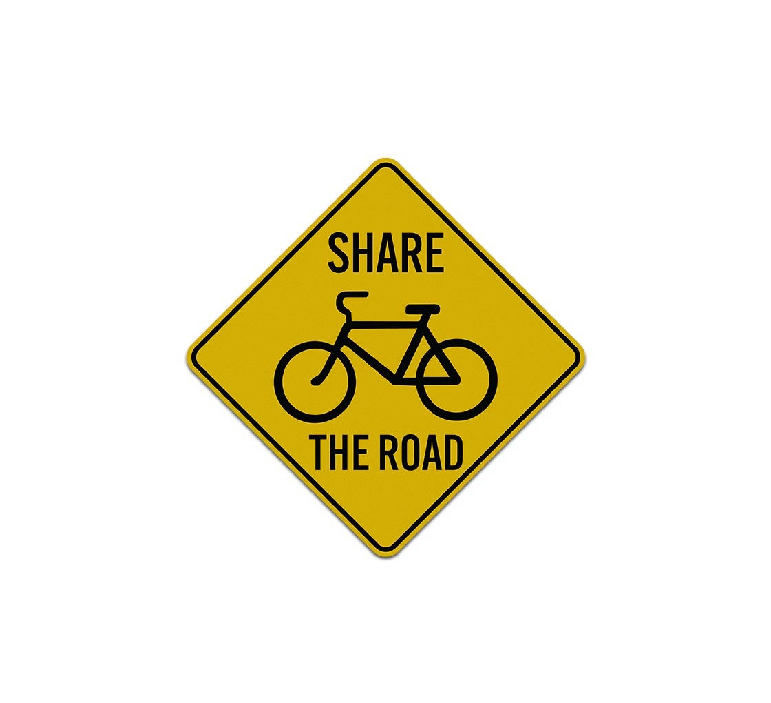 Share The Road Aluminum Sign (Reflective)