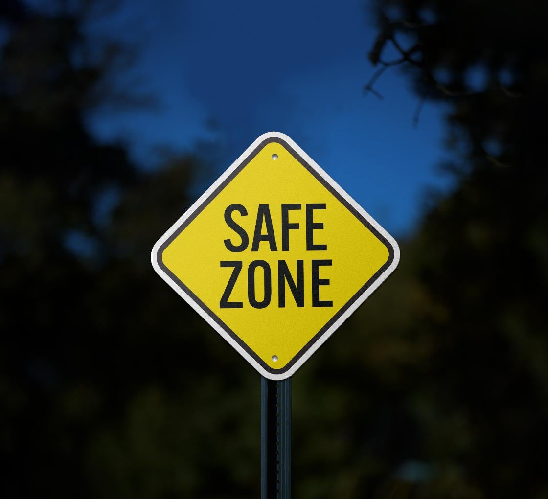 Security Zone Aluminum Sign (Reflective)
