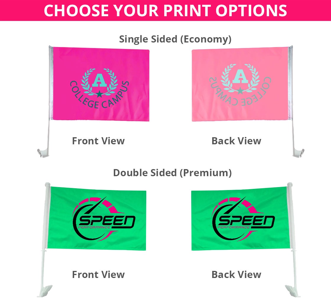 Buy Car Flags or Motor Cycle Flags & Save Up To 30% | Best of Signs
