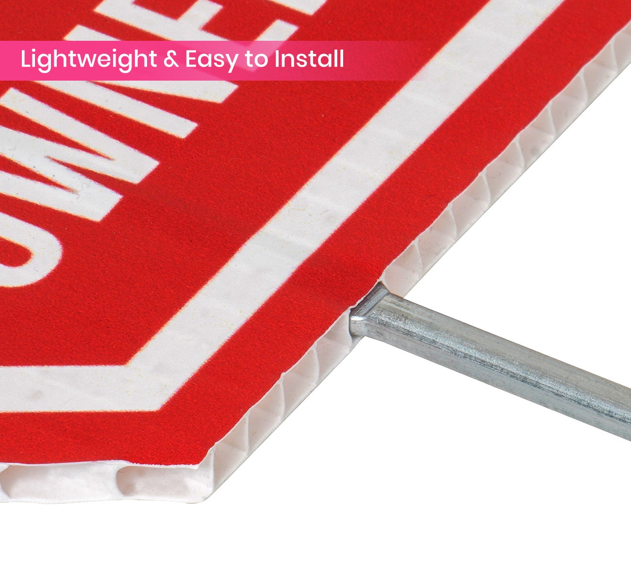 Custom Hexagonal Yard Signs Online at Best Prices | Bestofsigns.com