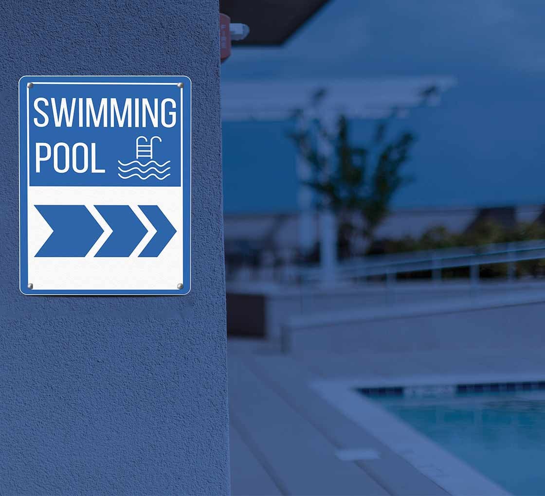 Swimming Pool Lane Signs