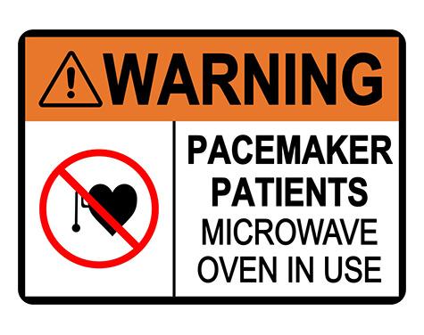 ANSI WARNING Pacemaker Patients Sign