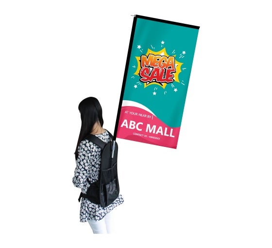 Backpack Flags- Fully-customizable cheap backpack flags at Best Of Signs