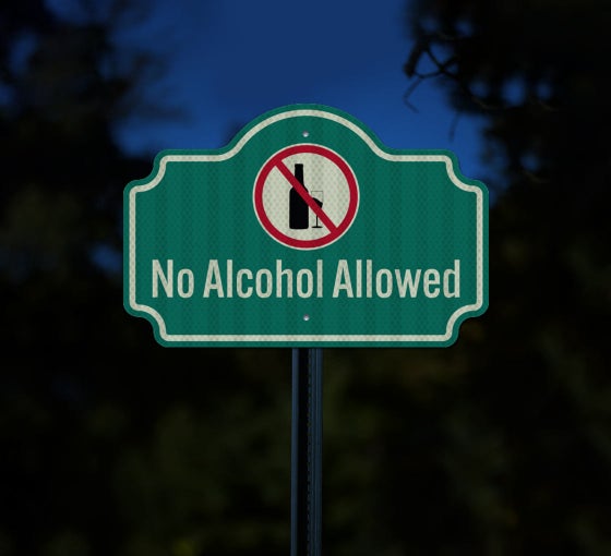 No Alcohol Allowed