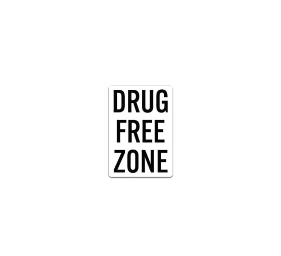 Drug Free Zone Decal (Non Reflective)
