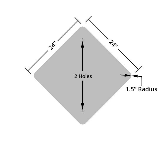 Trapezoid Shaped Traffic Sign