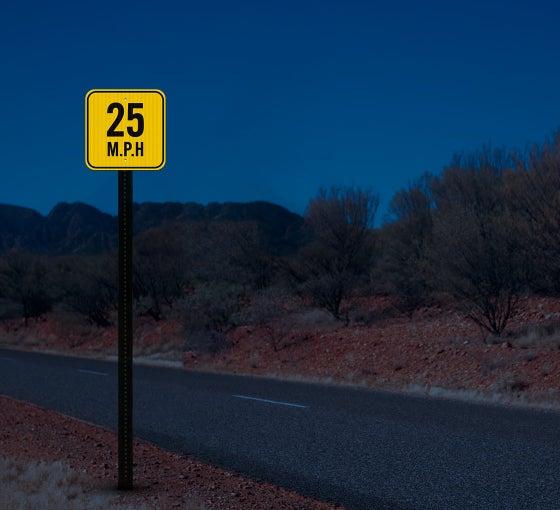 Speed Limit Sign 25