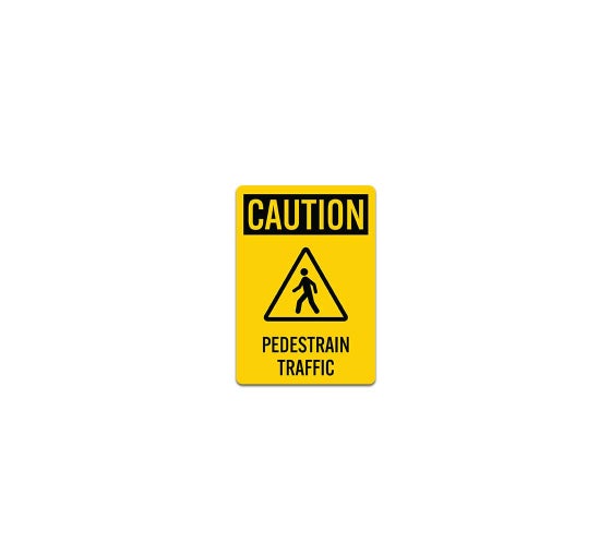 OSHA Pedestrian Traffic Decal (Non Reflective)