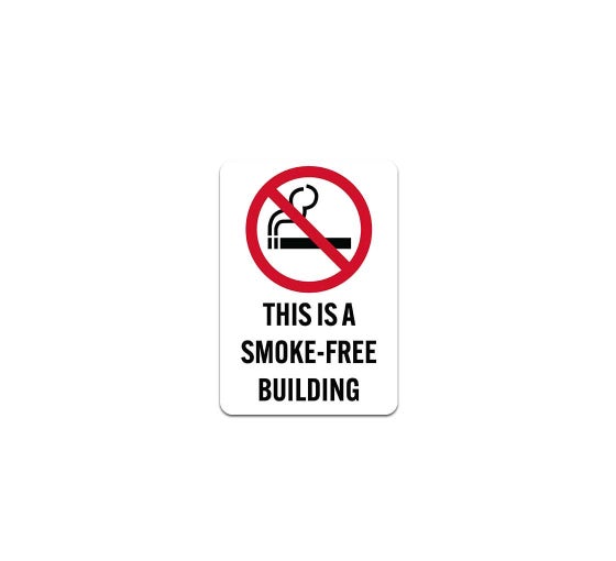 This Is A Smoke Free Building Plastic Sign