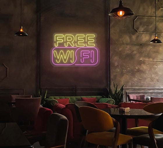 Free WIFI Neon Sign Online| Fast Delivery - Bannerbuzz.com