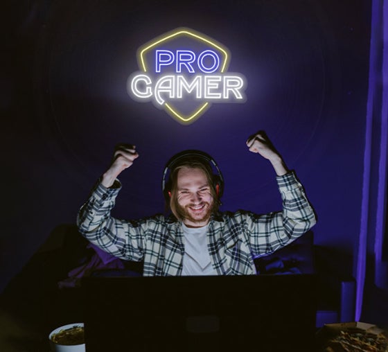 Pro Gamer Neon Sign Online| Fast Delivery - Bannerbuzz.com