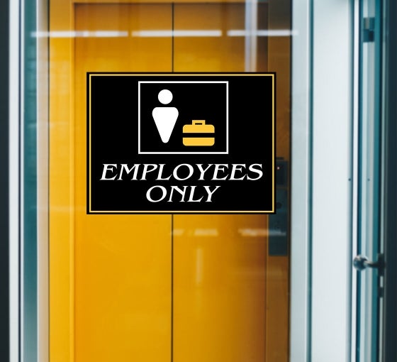 Employee Window Decals Opaque