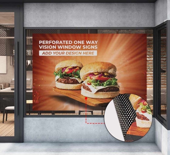 Buy Perforated Window Signs at Lowest Prices | Best of Signs