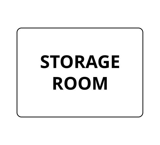 Storage Room Sign