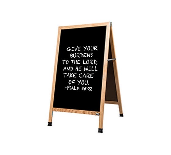 Wood Chalkboard - Sidewalk Signs, Curbside Signs