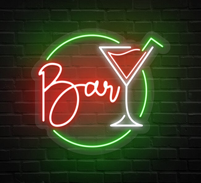 Custom Bar Neon Sign Online at Best Prices | Bestofsigns.com