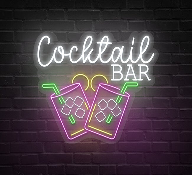 Custom Cocktail Bar Neon Sign Online at Best Prices | Bestofsigns.com
