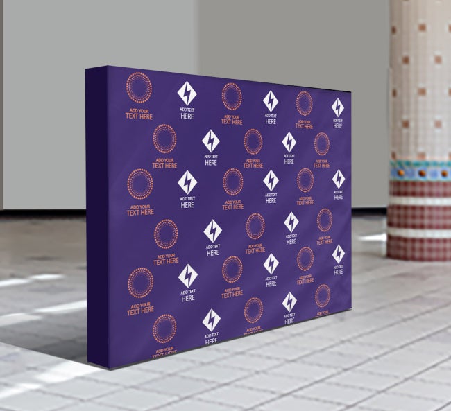 Shop for 8'x8' Step and Repeat Fabric Pop-Up Display | Best of Signs