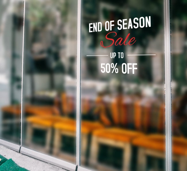 Shop Vibrant Window Advertising Vinyl Signs | Best of Signs