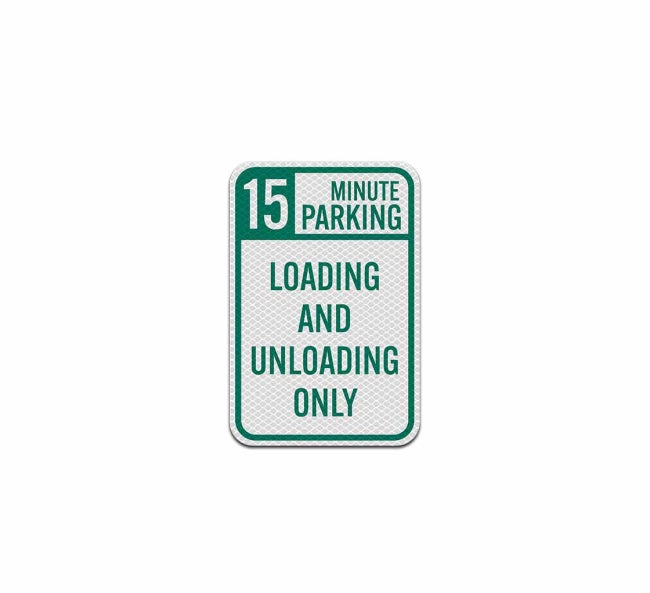 Shop for Loading & Unloading Only Aluminum Sign (Diamond Reflective ...