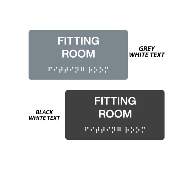Buy Fitting Room Braille Sign & Get 20% Off | Best of Signs