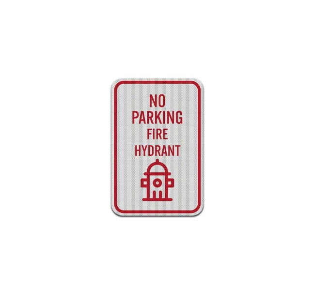 Shop for No Parking Fire Hydrant Aluminum Sign (HIP Reflective) | Best ...