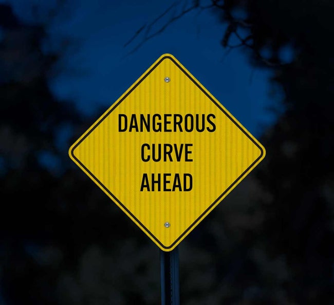 Dangerous Curves Road Sign