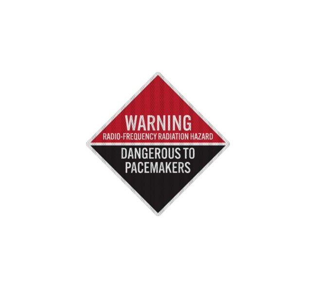 Shop for Radiation Hazard Dangerous To Pacemakers Aluminum Sign (HIP ...