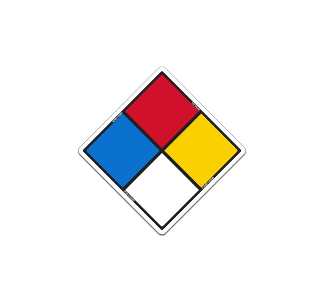 NFPA Placard Kit Aluminum Sign (Non Reflective)